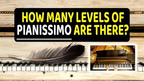 How Many Levels of Pianissimo Are There? - Music Video Lesson by Robert ...