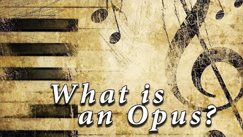What is an Opus in music? - Music Video Lesson by Robert Estrin