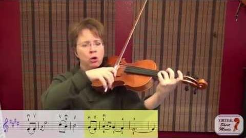 How to Play Brahms' Lullaby - Part 4 - Beginning violin and fiddle ...