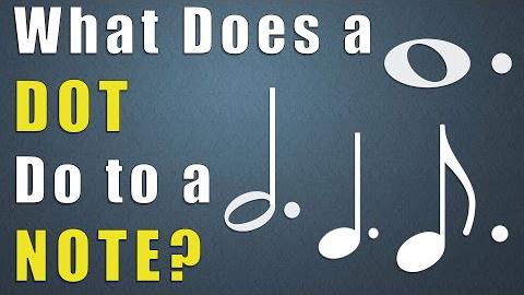 What does a dot do to a note? - Music Video Lesson by Robert Estrin